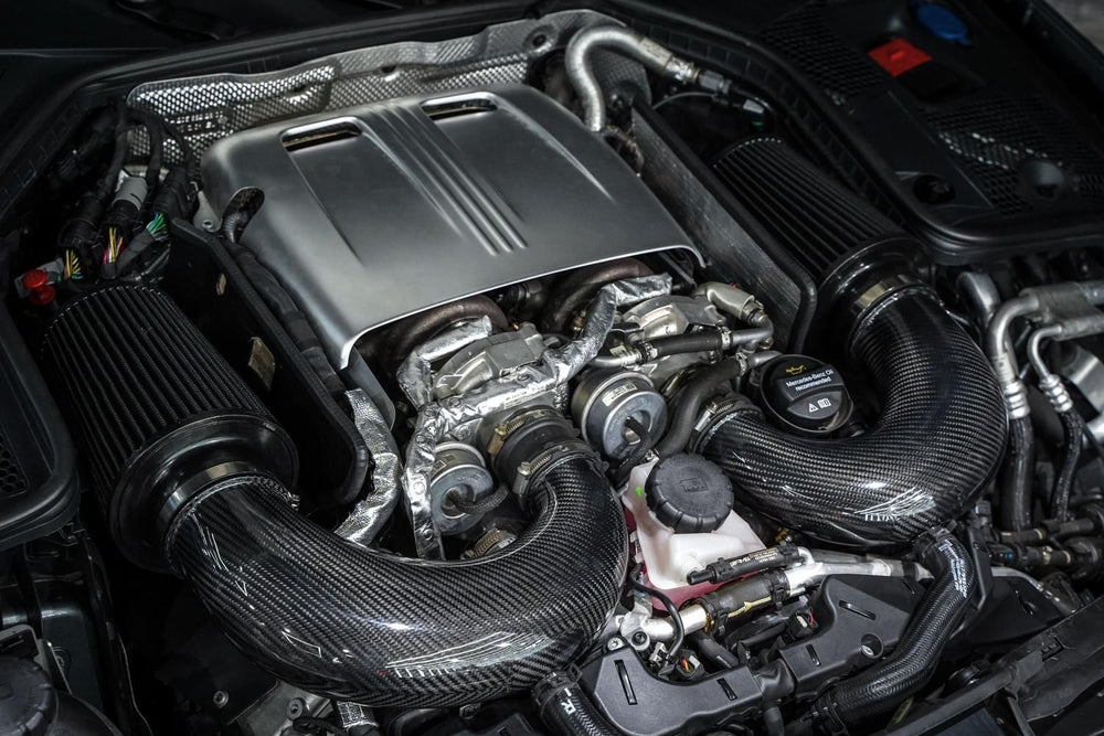 Mercedes Benz W205 C63 C63S M177 GLC63 GLC63S 3.5" Carbon Cold Air Int ...